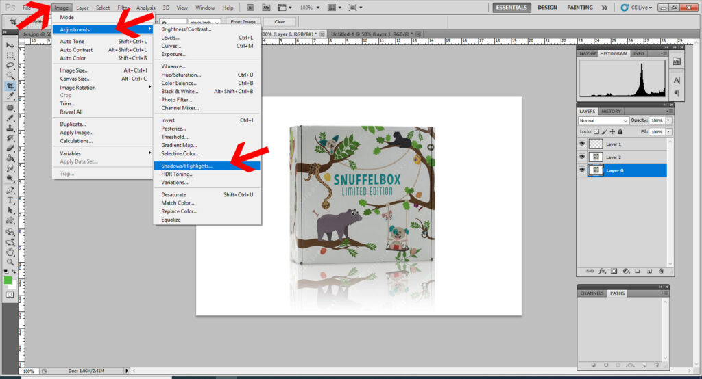How to make shadow effect in photoshop | Drop & Reflection shadow